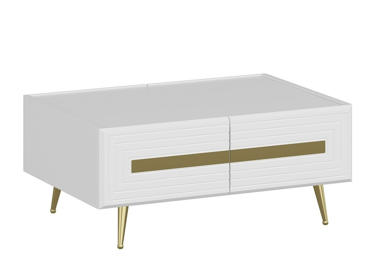 Diivanilaud Kailua 620 (Valge + Kuld) - Elutoamööbel | Moobel1.ee