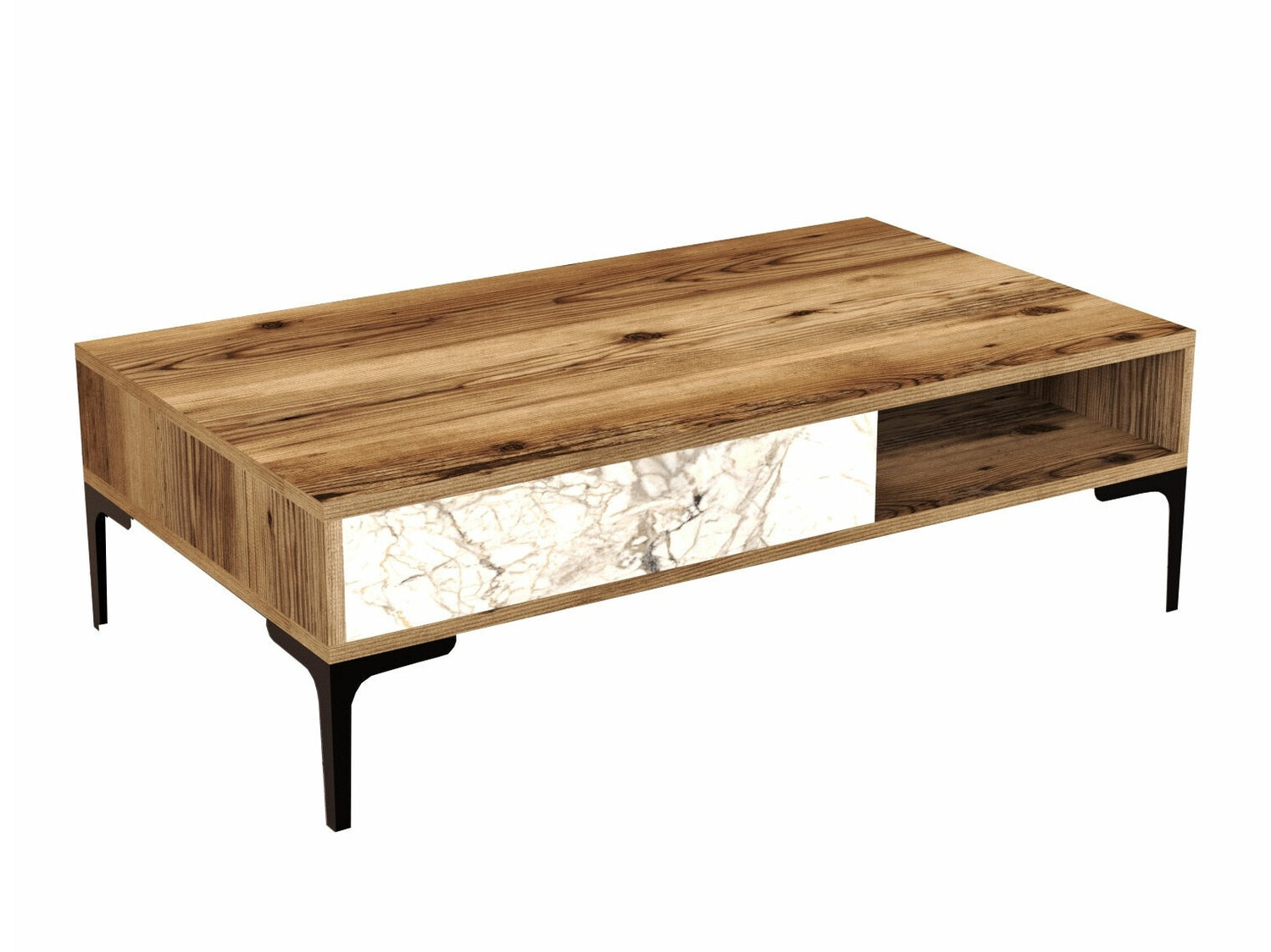 Diivanilaud Kailua 1239 (Pähkel + Valge marmor) - Elutoamööbel | Moobel1.ee